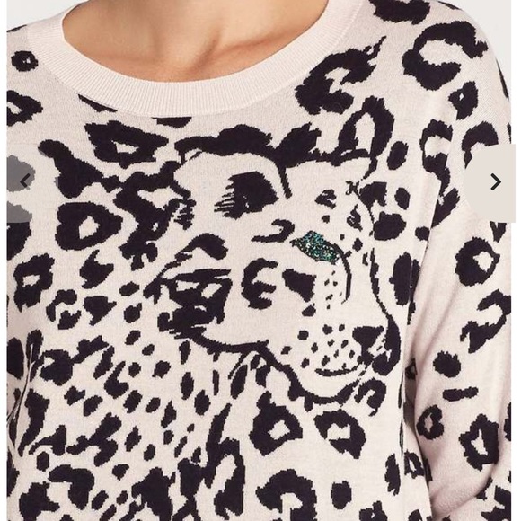 Rebecca Taylor | Sweaters | Rebecca Taylor Leopard Jacquard Pullover ...